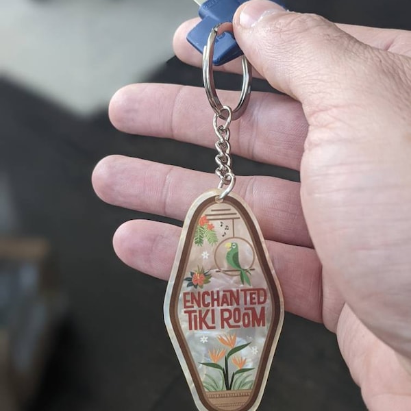 Enchanted Tiki Room Acrylic Keychain | Magic Kingdom Hotel Motel Walt ...