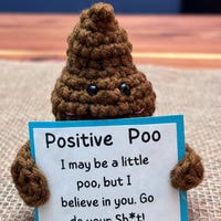 Crochet Poo Pattern With Poo Quote, US English Terms, Handmade Funny ...