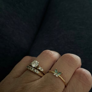 Minimalist Chunky Rings Funky Acrylic Ring Retro Resin | Etsy