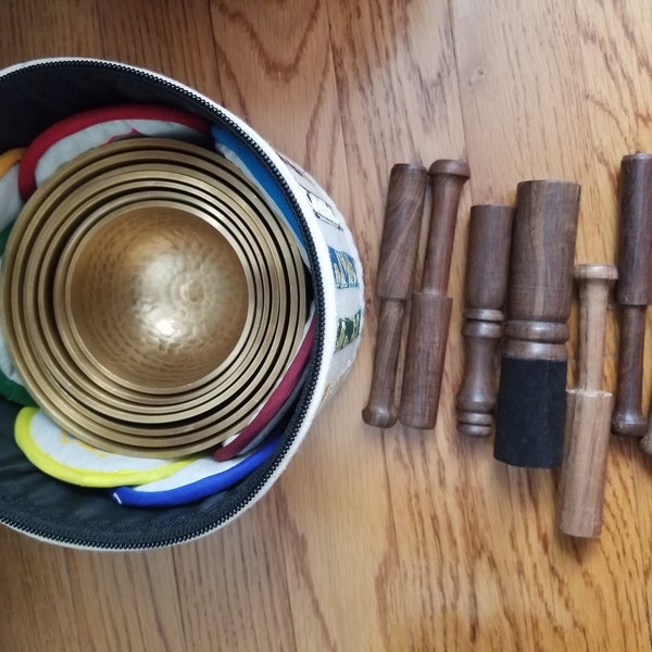 20 Inches Large Foot Engraved Standing Singing Bowls-eight Lucky Symbol ...