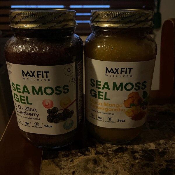 Organic Pure Sea Moss Gel - Wildcrafted Gold Sea Moss From Saint Lucia ...