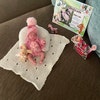 Mini Silicone Baby Doll 3 Inch Full Body Binki 8cm, Painted, Close Eyes ...