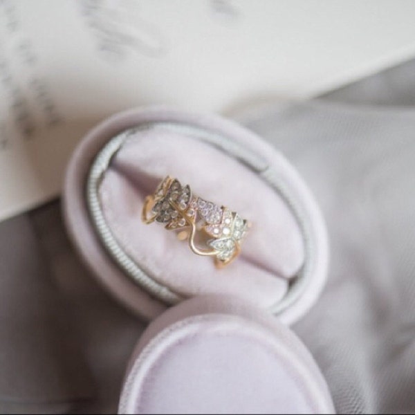 Orchid Velvet Ring Box, Purple Ring Box, Lavender Ring Box, Ring Bearer ...