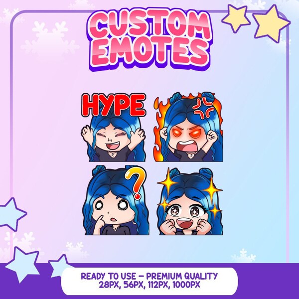 Custom Twitch Emotes - Perfect for Streamers & Gamers, Badges, Twitch ...