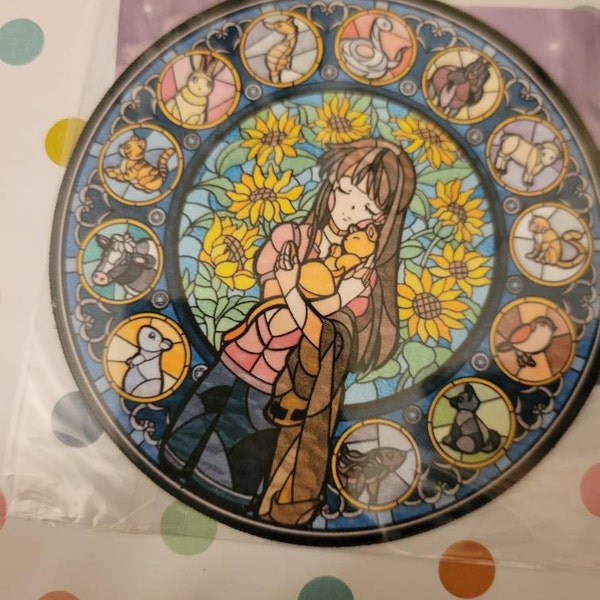 Princess Serenity & Prince Endymion Stained Glass Transparent Stickers ...