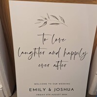 Printed 'hayley' Welcome Sign Digitally Printed on Sturdy Board A1, A2 ...