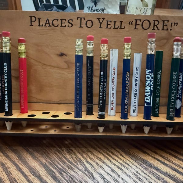 Custom Hole in One Display With Floating Tee for Your Golf Ball - Etsy
