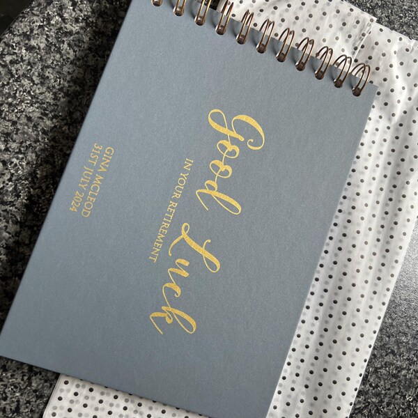 Good Luck Book, Memory Book, Good Luck Album, Personalised Good Luck ...