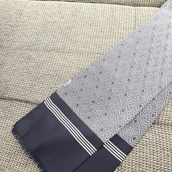 Mens Vintage Paisley 60's Blue Kipper Tie, Gents Rare Retro Psychedelic ...