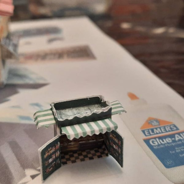 Miniature Paper Model Vehicle - School Bus - Cardstock Kit - Pre Cut ...