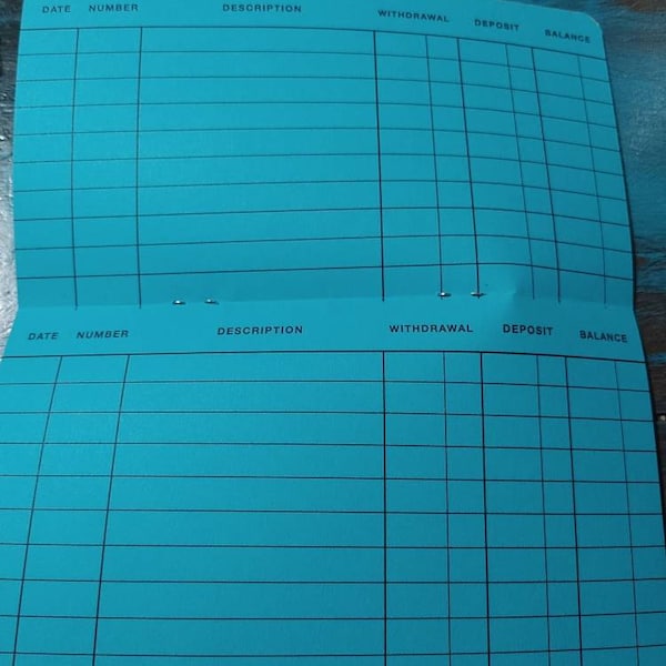 CHECKBOOK Register Traveler's Notebook Insert - Choice of 23 Colors and ...