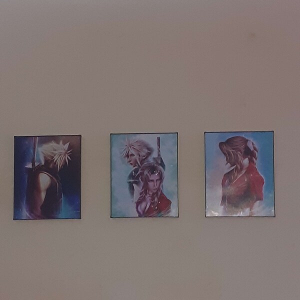 Cloud and Aerith Final Fantasy VII Remake Limited Edition Fine Art ...