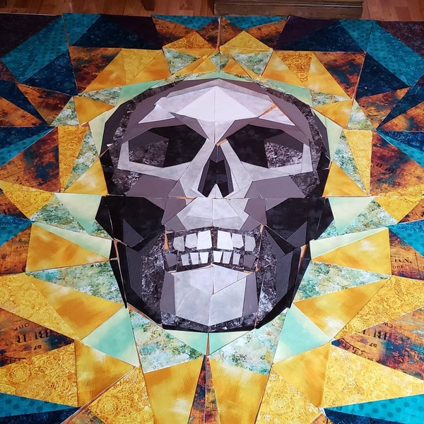 Fractured Skull Panel 16"x 20" - Foundation Paper Piecing Pattern - Etsy