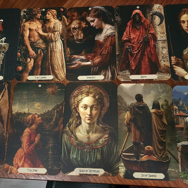 Mannerism Art Tarot Deck, Renaissance Art Tarot Cards, Elegant Oracle ...