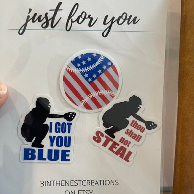 Thou Shall Not Steal Sticker, Catcher's Mask, Helmet Sticker, Umpire ...