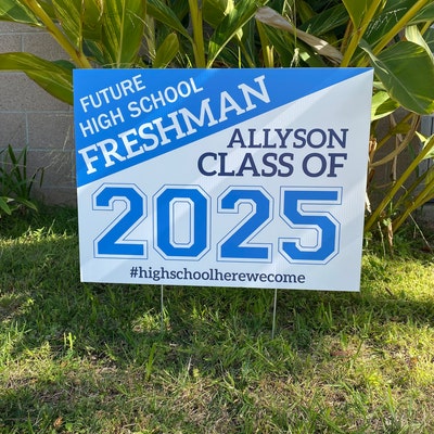 8th Grade Signs, Graduation Yard Sign, High School Graduation Lawn ...