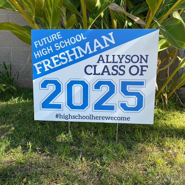 8th Grade Signs, Graduation Yard Sign, High School Graduation Lawn ...