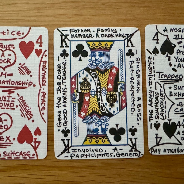 Cartomancy Card Meanings 52 Pages PDF - Etsy