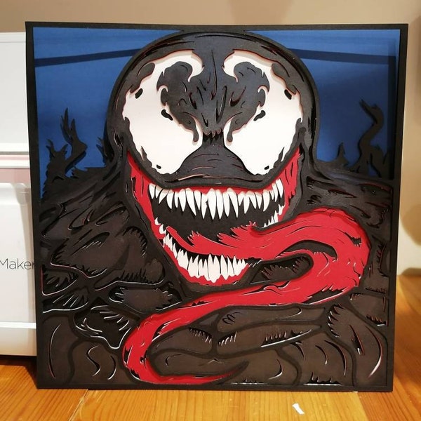 Alien Layered Design for Cutting, Comic Book Alien Vector File for ...