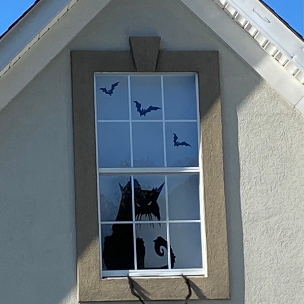 Scary CAT #2 Wall or Window Decal : Halloween - Etsy