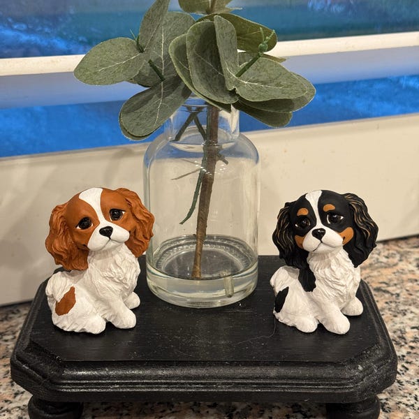 Mini Cavalier King Charles Spaniel Handmade Resin Collectible - Etsy