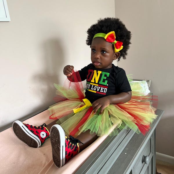 Baby/ Toddler Jamaica Tutu- Rasta Bob Marley Outfit - Cake Smash Outfit ...