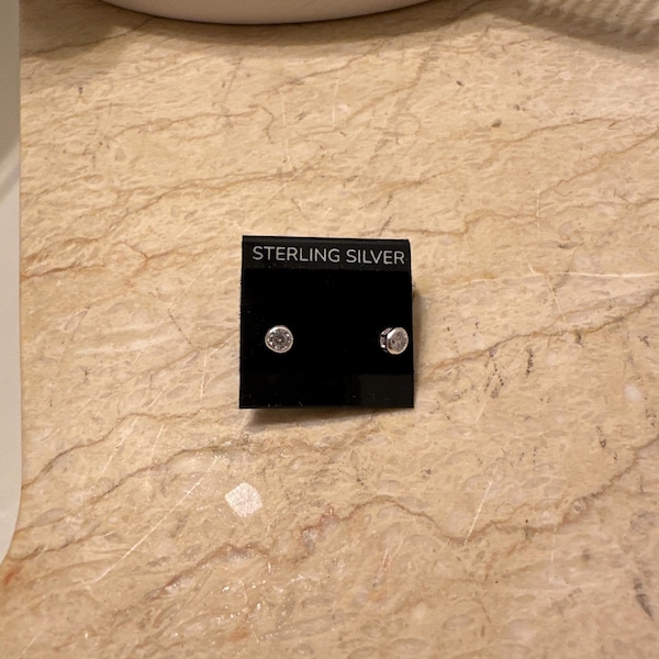 Sterling Silver Button Stud Earrings, Tiny Stud Earrings, Everyday ...