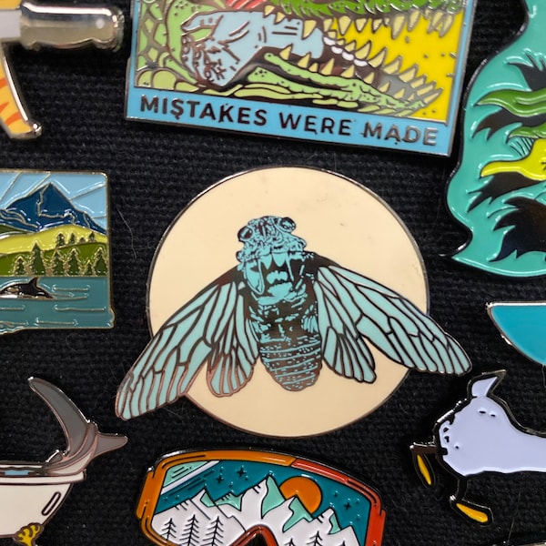 Cicada Hard Enamel Pin - Etsy