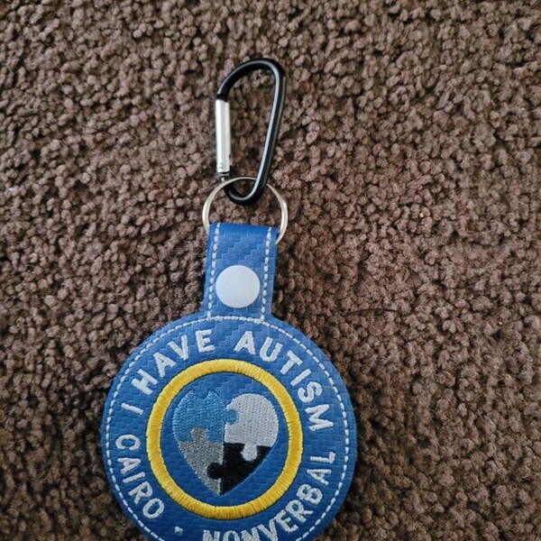 Autism Awareness, Autism Bag Tag, Autism Alert for Backpack, Autism Tag ...