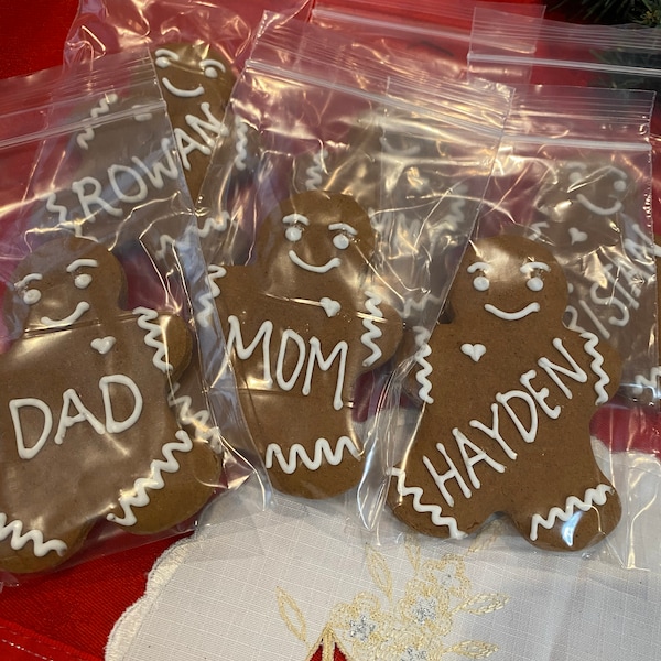 Gingerbread Cookies (personalized/ Individually Sold & Bagged) up to ...