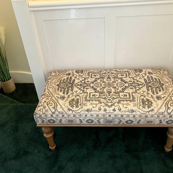 Ottoman Bench, Dining Table Seat, Piano Bench, Bedroom Seat, Handmade ...