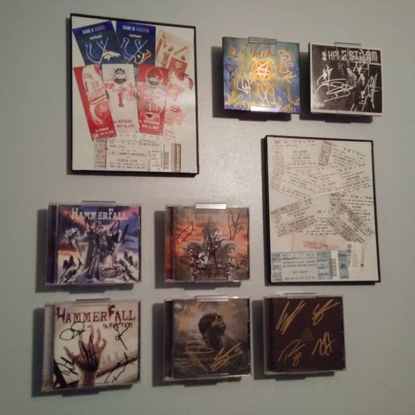 Cdmount™ Invisible Wall Mount & Shelf Stand: CD, License Plate, 8 Track ...