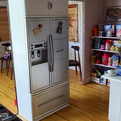 1/12 White PRINTABLE Miniature Kitchen Set Large: Dollhouse Kit ...