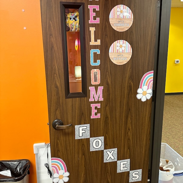 Groovy Pastel Classroom Door Display - Etsy