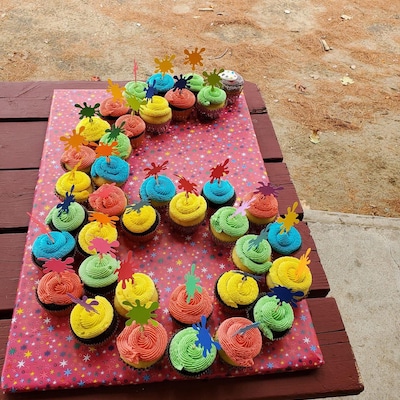 30 Large Paint Splatter Confetti, Paint Splats Confetti, Paint Party ...