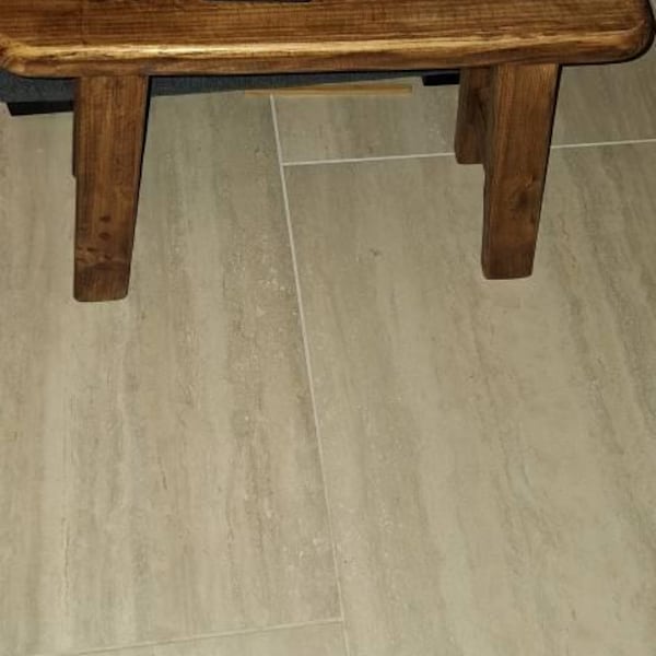Narrow Rustic Wooden Milking Stool/ Bench - Etsy UK