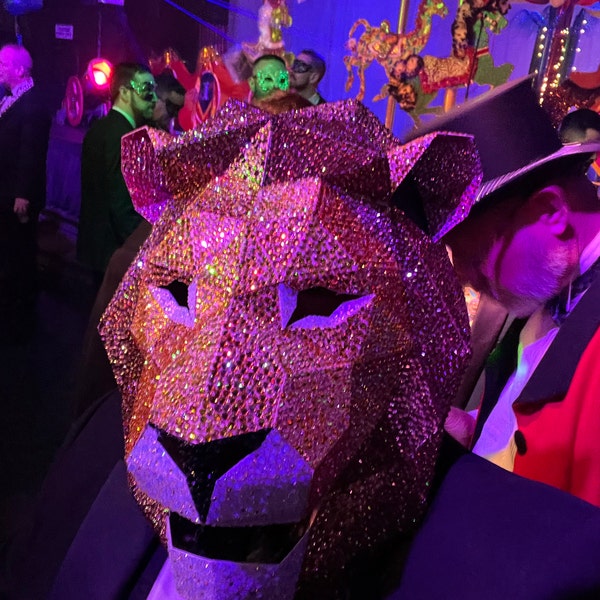 Lion Mask Papercraft: DIY Low Poly Costume (PDF Template) - Etsy