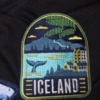 Iceland Travel Patch Embroidered Iron on Sew on Badge Souvenir - Etsy