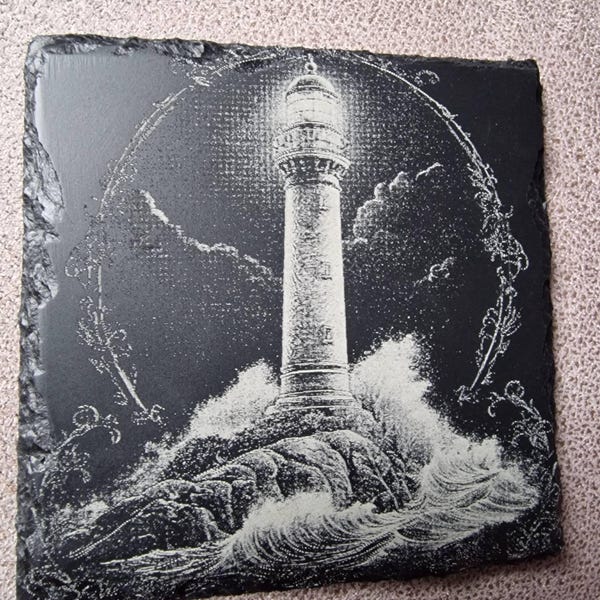 Lighthouse Laser Engrave File PNG, 3D Illusion Lightburn Laser Engrave ...