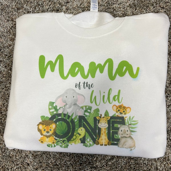 Wild One Birthday T-shirt PNG: Family Jungle Safari Design (digital ...
