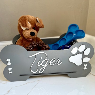 Big Dog Bone Toy Box for Toys, Blankets, Leashes, Accessory, Decoration ...
