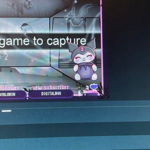 Animated Sub Goal Bar Kawaii Character Pink Goal Bar Widget ...