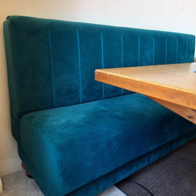 Fluted Kitchen Dining Booth Bench Seating Available in Any Colour - Etsy