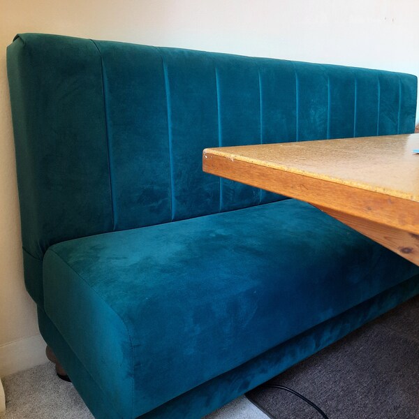 Deep Buttoned Kitchen Dining Booth Bench Seating in Real Italian ...