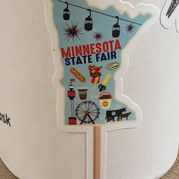 Minnesota State Fair Sticker on a Stick Decal - Etsy