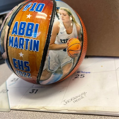 Custom Mini Basketball-perfect for High School Senior Gift, Athletic ...