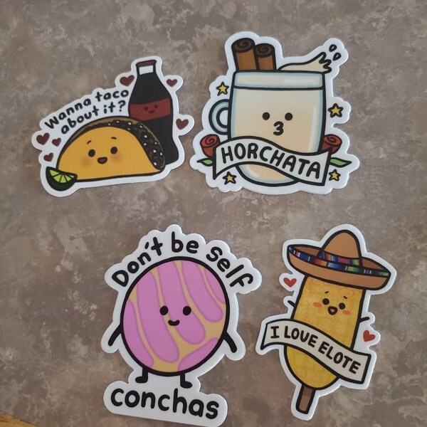 Cute Mexican Elote Corn Vinyl Sticker (1.87"x3") - Etsy
