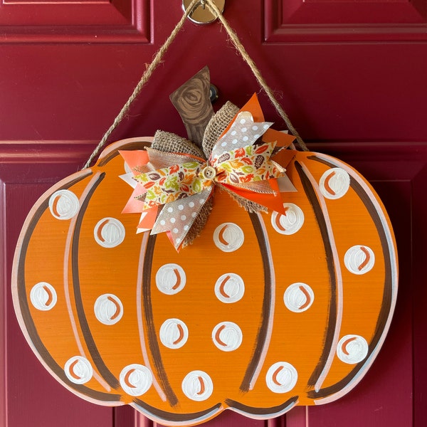 Pumpkin, Weathered, Farmhouse, Vintage, Decor, Fall Decor, Fall Door ...