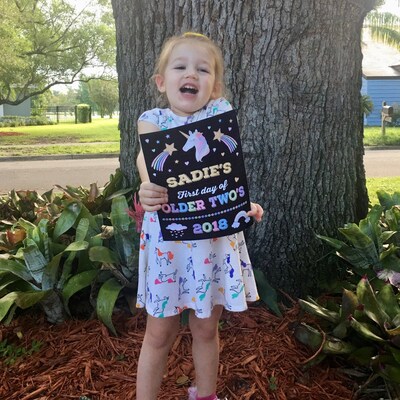 Unicorn First Day of School Sign PRINTABLE, 1st First Day of Third 3rd ...