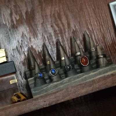 Large Ring Tiered Display / Tiered Jewelry Store Ring Display ...